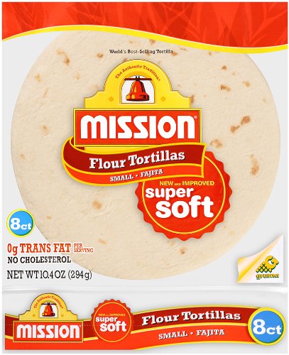 Amazon.com: Mission 8 Inch Small Flour Tortillas, 8 ct, 10.4 oz ...