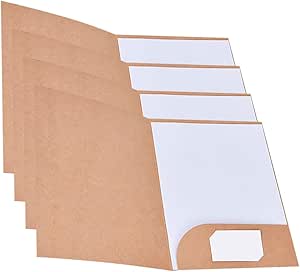 Amazon.com : 10 Pcs A4 Kraft Paper File Folder A4 Paper Business ...
