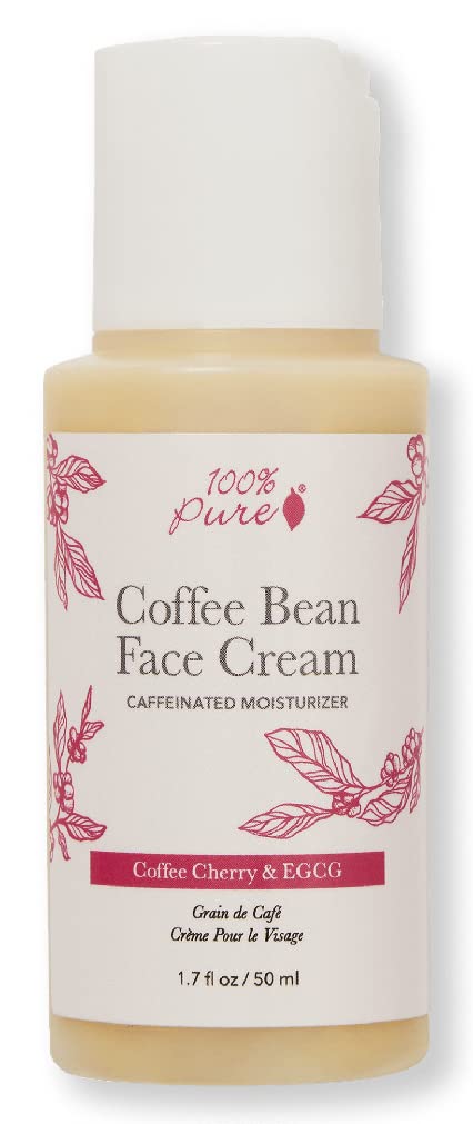 Amazon.com: 100% PURE Coffee Bean Caffeine Face Cream Glowing Skin Care ...
