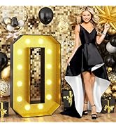 Amazon.com: Light Up Numbers 70, 4FT Light Up Numbers Number 70 Marquee ...
