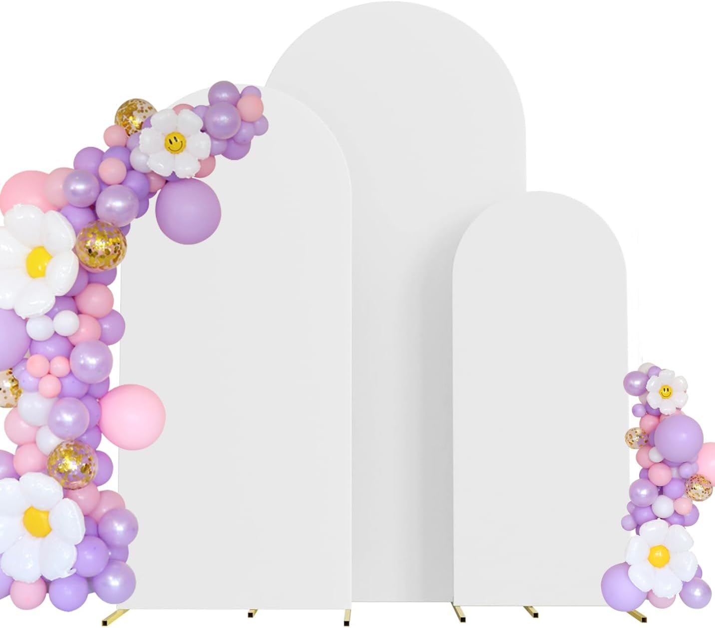 Amazon.com : Arch Backdrop Cover Set of 3 Double Color 4ft/5ft/6ft ...