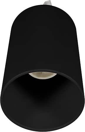 Illux TL-5150.SORN Cylinder Ceiling Light, Black, Operates GU10 Bulb ...