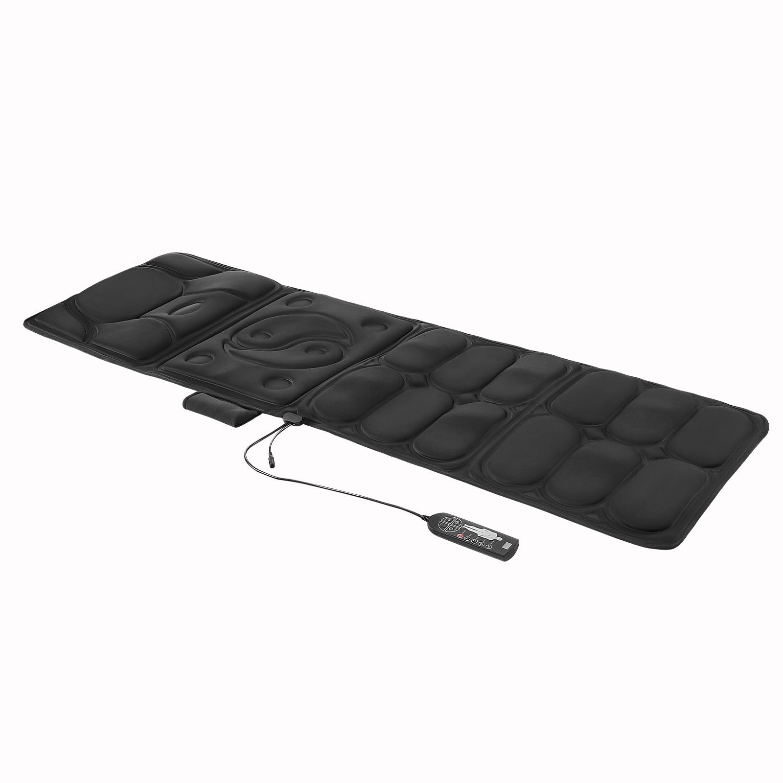 HOMASA Heated Massage Mat Electric Heating Pad Body Vibration Massager ...