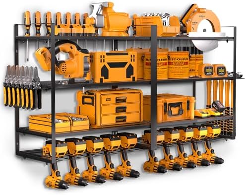 Amazon.com: ROOFCO Power Tool Organizer, 8 Drill Holder Wall Mount and ...