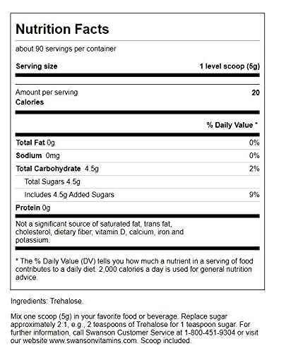 Snapklik.com : Swanson 100% Pure Trehalose 16 Ounce