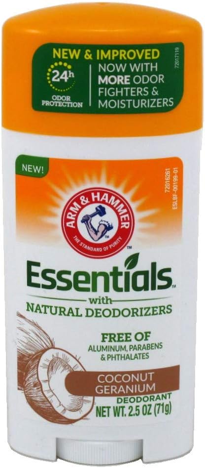 Amazon.com : Essentials Natural Deodorant Coconut Geranium 2.5 oz ...