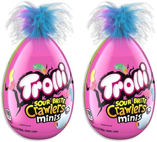 Amazon.com : Trolli Sour Brite Crawlers Minis, Sour Gummy Worms ...