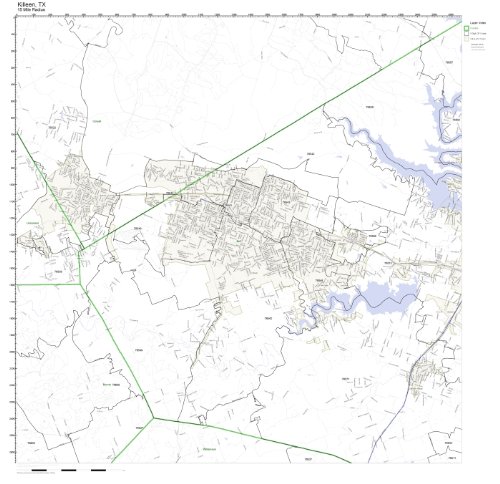 Killeen, TX ZIP Code Map Not Laminated: Amazon.com: Office Products