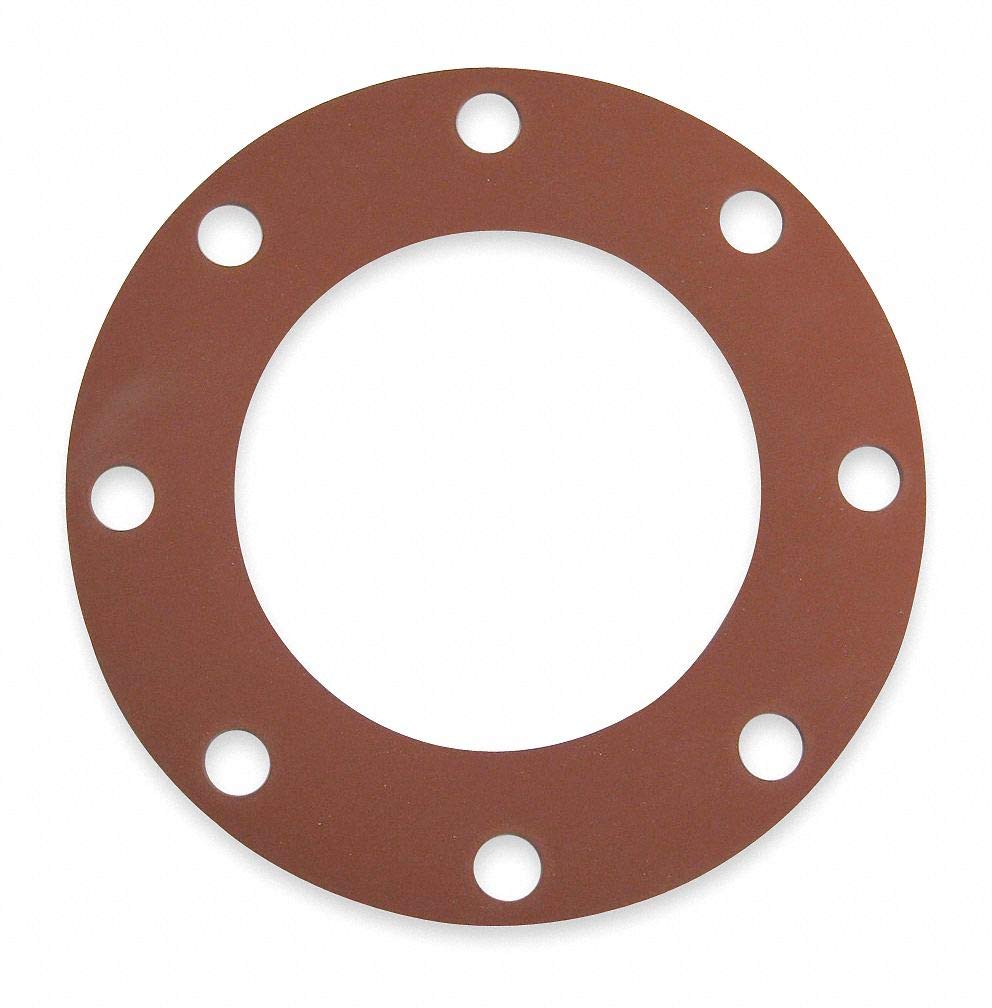 Gasket, Full Face, 6 in, SBR, Red: Amazon.com: Industrial & Scientific