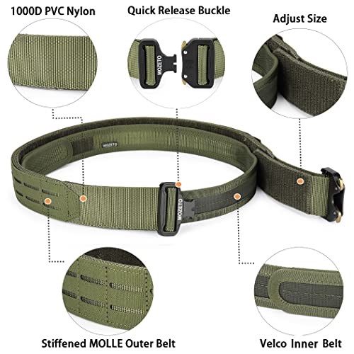 Snapklik.com : Molle Battle Belt, 2 Battle Belts Tactical War Combat ...