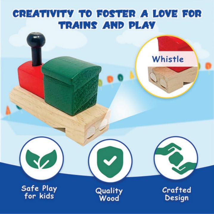 Snapklik.com : Podzly 12 Pack Of Wooden Train Whistles - Fun Noise ...