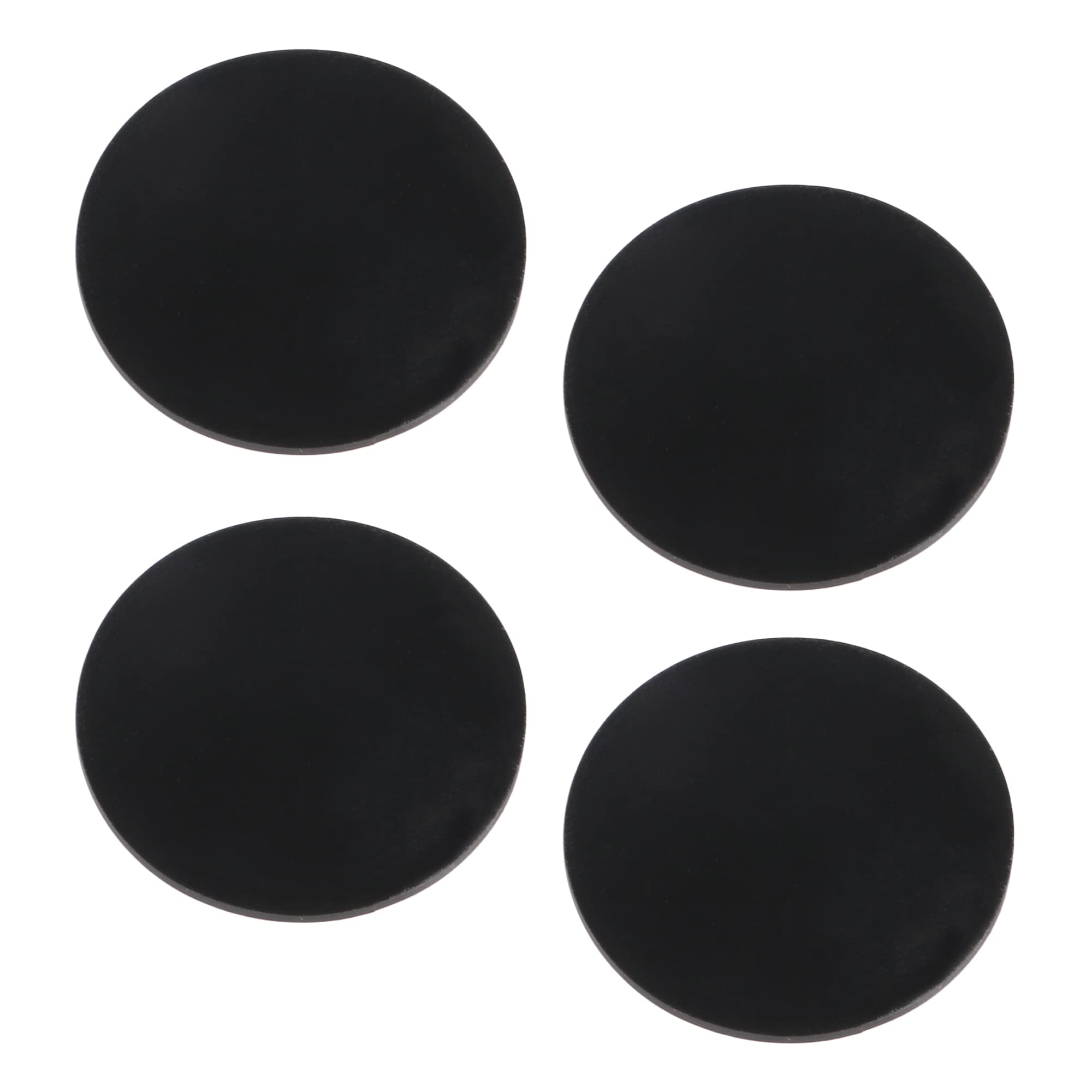 RDEXP Silicone Black 60x2mm Round Self Adhesive Pads for Furniture ...