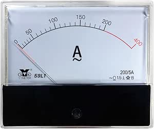 Amazon.com: Musksulod 59L1 AC 2 Times Overload Ammeter 50/75/100/200A ...