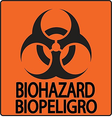Graphical Warehouse Biohazard Floor Sign-16" : Amazon.in: Industrial ...