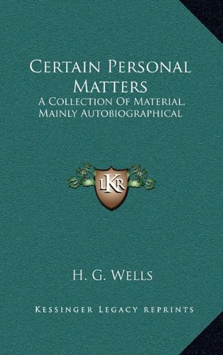 Amazon.co.jp: Certain Personal Matters: A Collection of Material ...