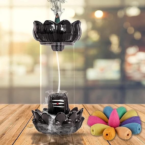 Siyaram Gallery® Shiva Smoke Fountain Shivling Smoke Fountain| Shiva ...