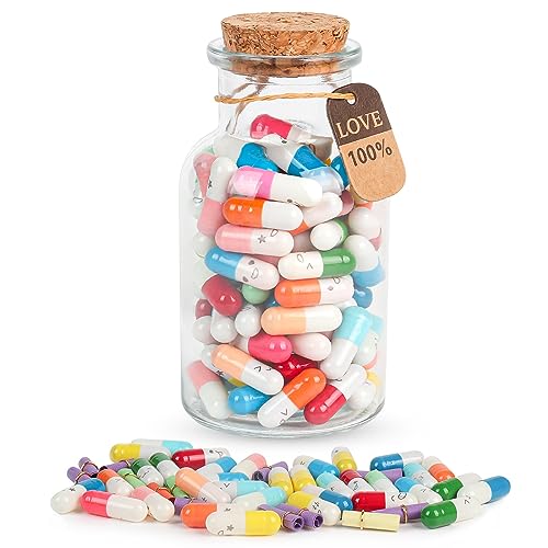 Amazon.com: Capsule Letters Message in a Bottle -101pcs Love Pills ...