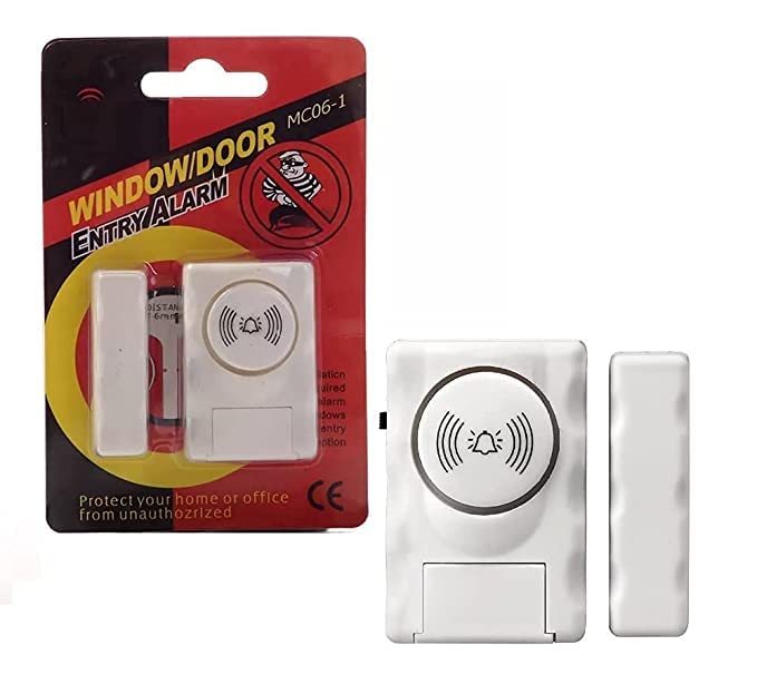 Techno Savvy MC06-1 Window Door Entry Alarm System - Magnetic Sensor ...