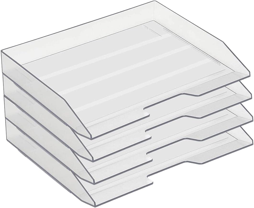 Amazon.com: EZSTAX File Organizers - Letter Size, Stackable Trays for ...