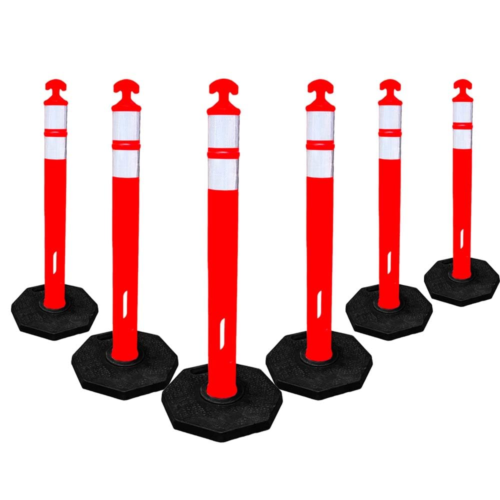 Traffic Safety Delineator Post - High-Visibility Orange | Stackable ...