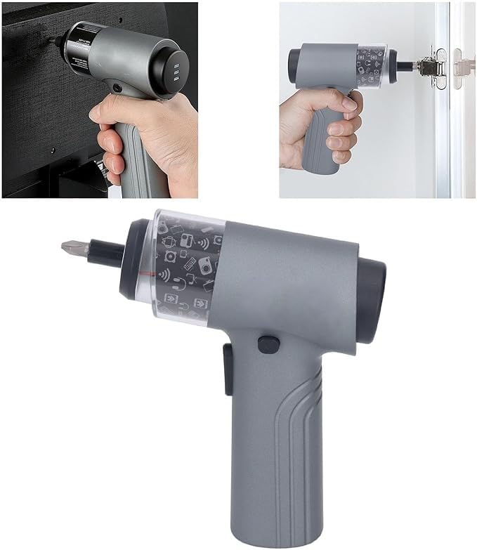 KRLZ Cordless Screwdriver, 4V Electric Screwdriver Rechargeable Power ...