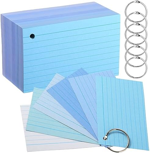 Amazon.com : Fainne 300 Pieces Colored Index Cards 3" x 5" Flash Cards ...