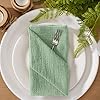Amazon.com: MLMW Sage Green Easter Cloth Napkins Bulk 10 Pack Spring ...