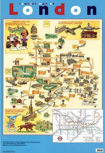 Tourist Map of London (Laminated Poster): Schofield & Sims ...
