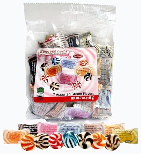 Amazon.com : Scripture Candy, Assorted Cream Flavor Hard Candy, 30 ...