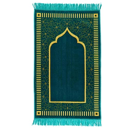 homeart Muslim Prayer Rug, Soft Plush Thin Islamic Prayer Mat, Janamaz ...