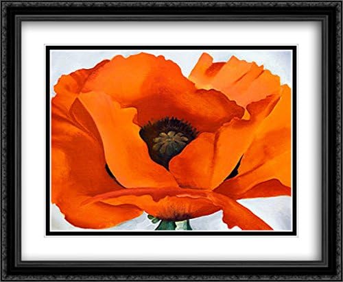 Amazon.com: Red Poppy 20x24 Framed Art Print by O'Keeffe, Georgia ...