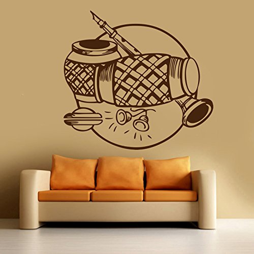 Decor Kafe 'Dholak and Shahnai' Wall Sticker (PVC Vinyl, 78.73 cm x 86. ...