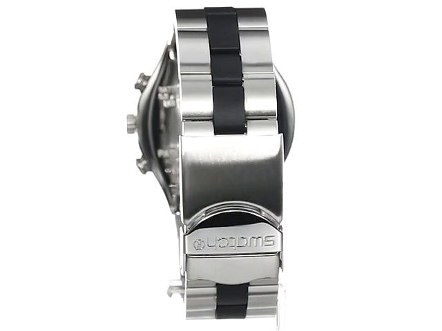 Watch Swatch Men's YCS410GX Windfall Chronograph Silver-Tone Bracelet ...