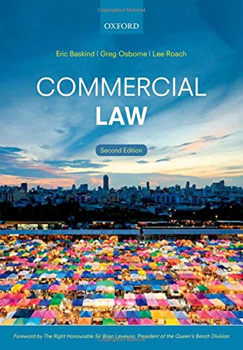 Commercial Law: Baskind, Eric, Osborne, Greg, Roach, Lee: 9780198729358: Amazon.com: Books