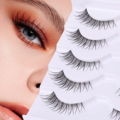 Amazon.com: Half False Eyelashes Wispy 3/4 Lashes Cat Eye Natural Look ...