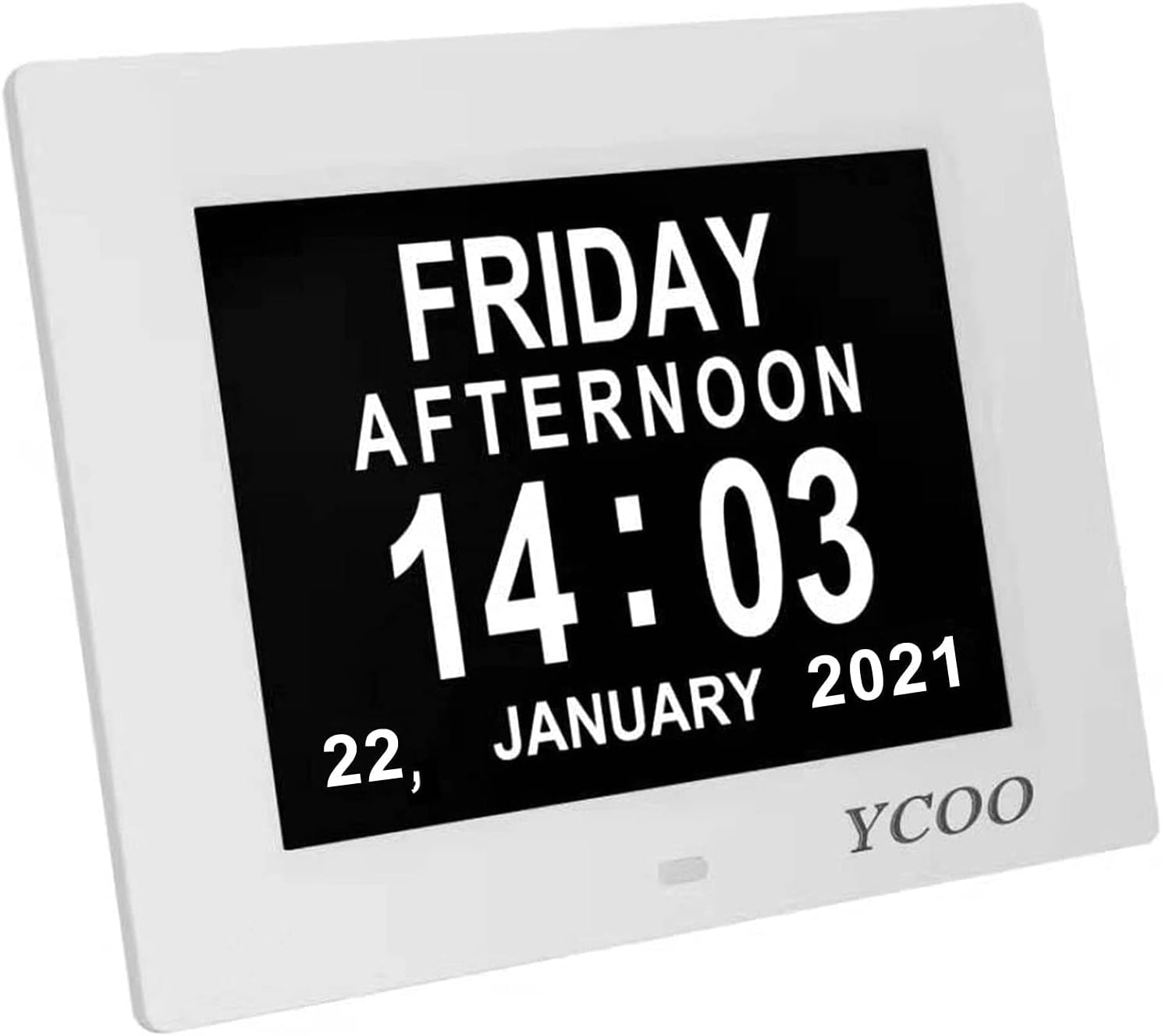YCOO Dementia Clocks 7 Inches Calendar Day Date Clock Digital with ...