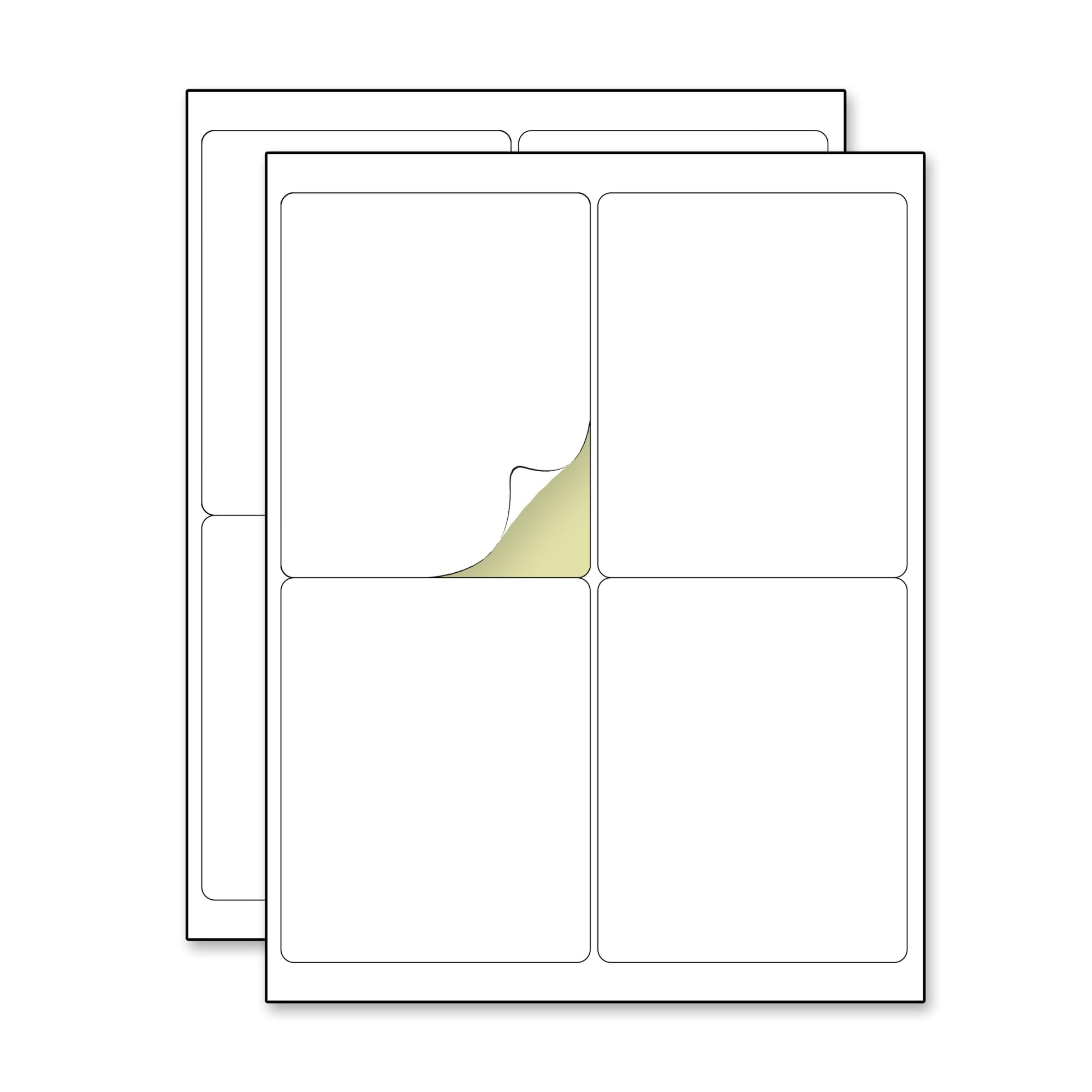 Snapklik.com : 40 Sheets, 4" X 5" - Large Printable Shipping Labels ...