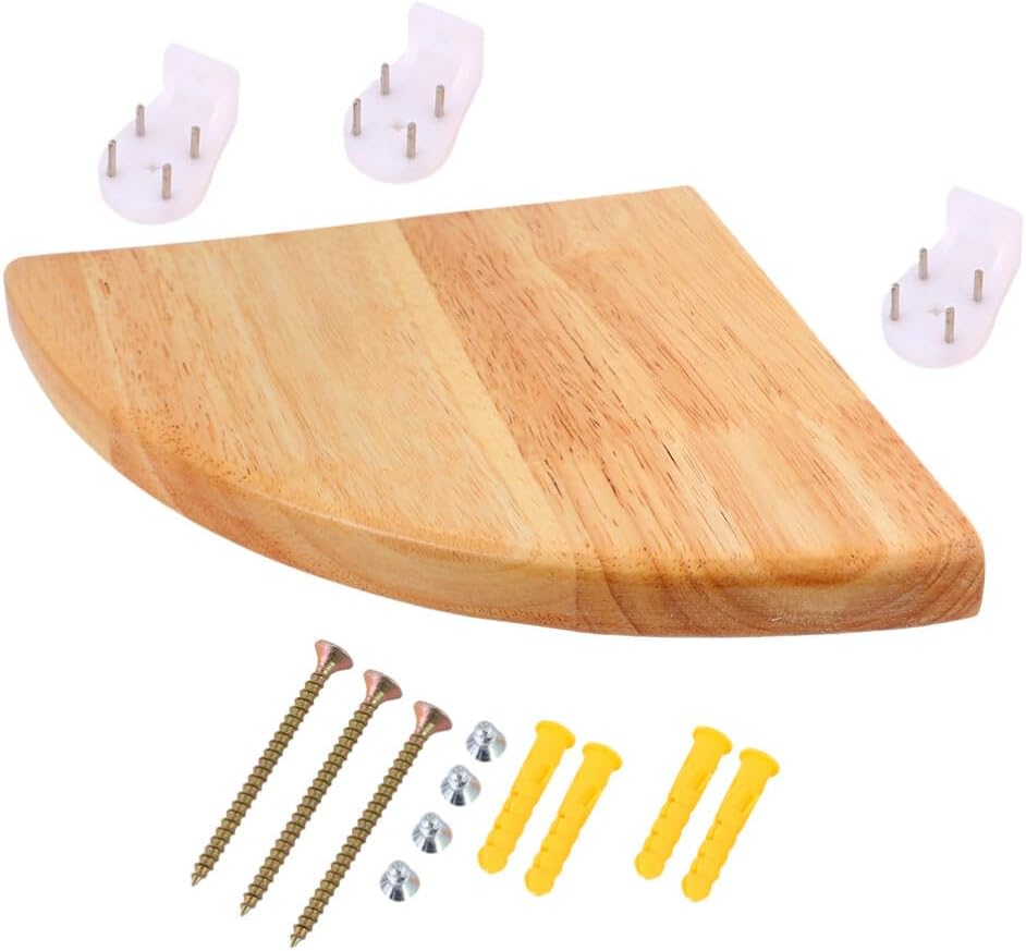 Amazon.com: Alipis Corner Shelf Wall Mounted, 6Inch Wooden Corner Shelf ...