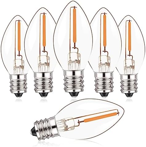 Hcnew C7 LED E12 Candelabra Bulb Small Edison Candle Night Light Bulbs ...