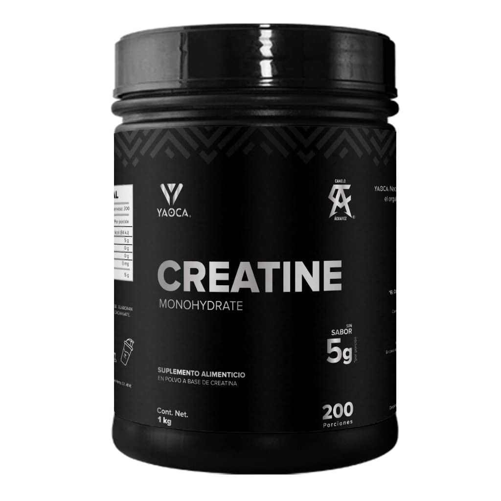 YAOCA I Creatina Monohidratada I Micronizada I 1Kg I 200 Servicios I ...
