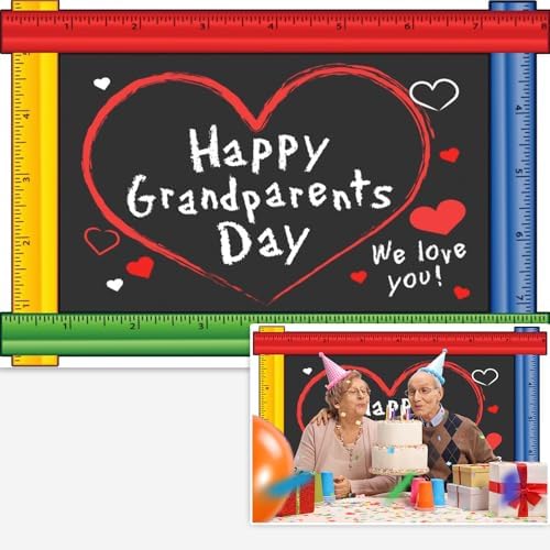 Amazon.com : Grandparents Day Decorations Backdrop Banner Happy ...