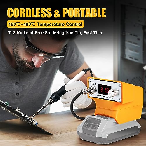 Snapklik.com : Cordless Soldering Iron Station For Dewalt 20V Battery ...