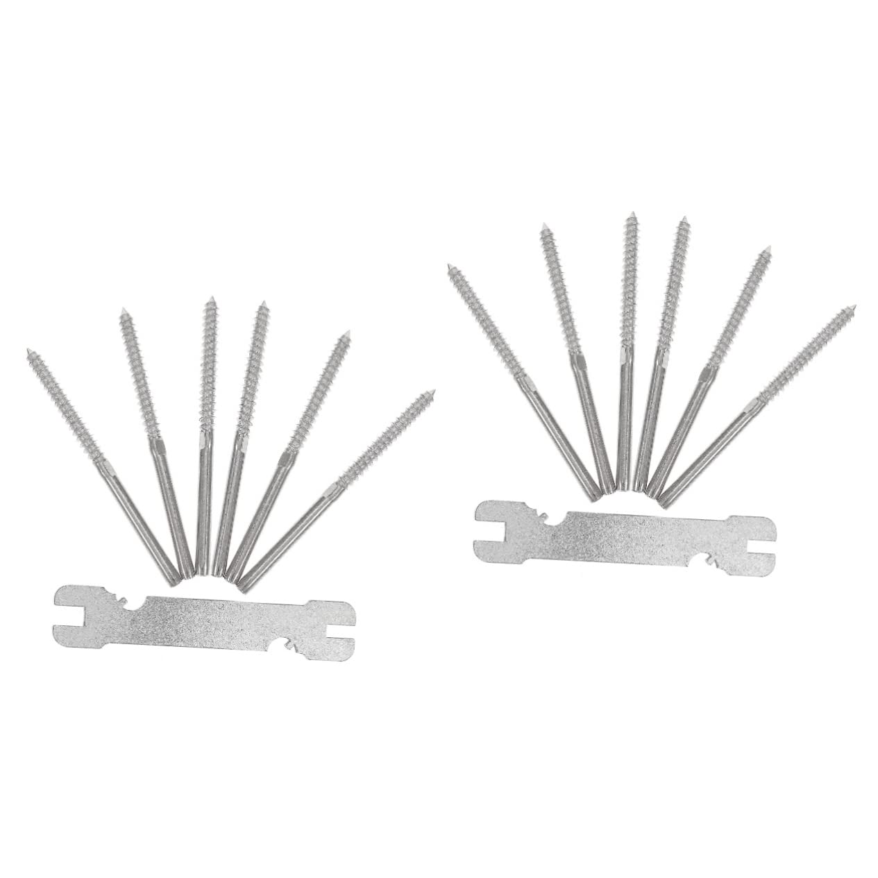 Buy CUBTOL 6 Pairs Left and Right Threaded Rod Cable Railing Adjustable ...