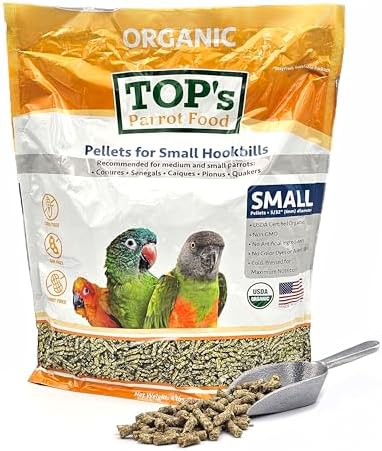 Amazon.com : TOP's Parrot Food Bird Pellets for Small Hookbills - Non ...