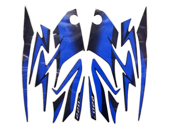 HRBull Bajaj Pulsar 220F Sticker & Decal for Bike_Blue(Pulsar) : Amazon ...