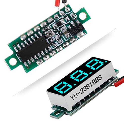 5pcs Mini Digital DC Voltmeter, Mini Digital Voltmeter, 0.28 Inch Two ...
