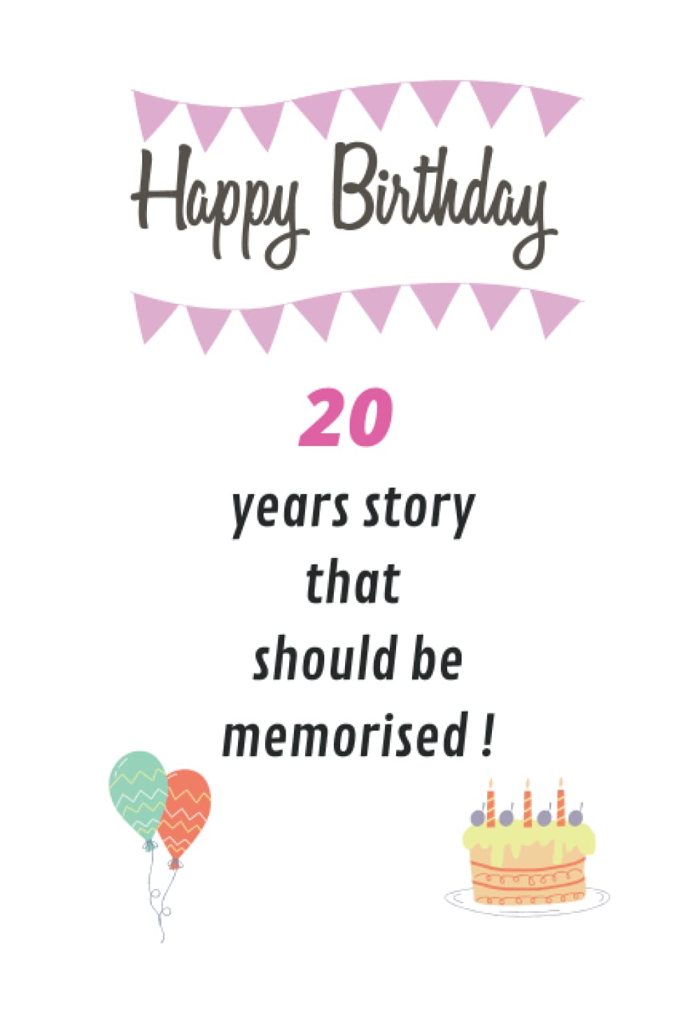 Buy 20 years story that should be memorised !: happy birthday Online at ...