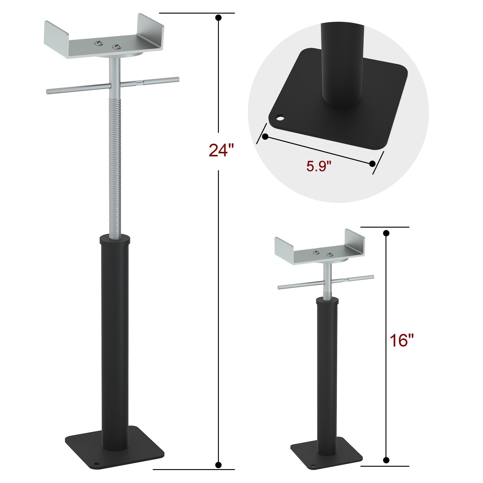 Snapklik.com : RV Slide Out Support Jacks, 16"-24" Heavy Duty Slide Out ...