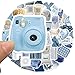 Amazon.com: ZJSXINDI Blue Stickers Aesthetic, Pastel Blue Stickers ...