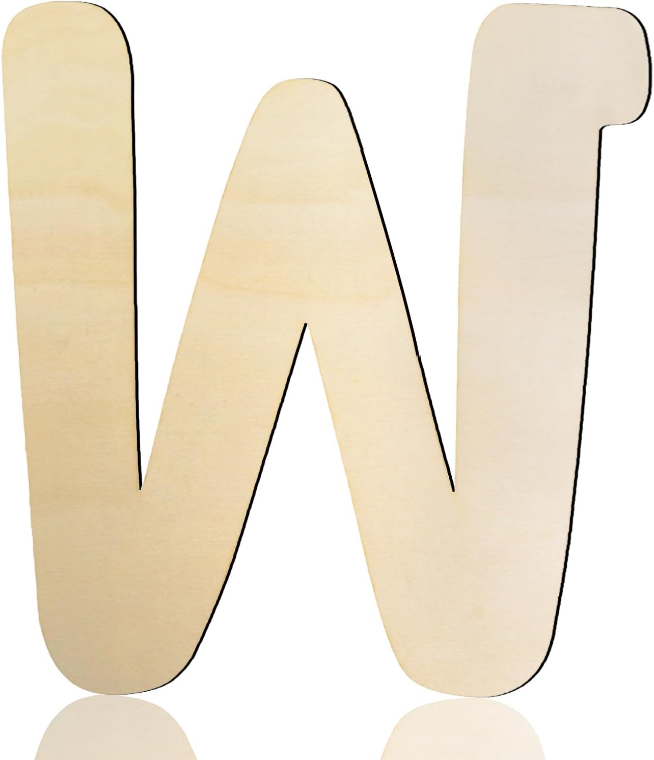 Amazon.com: Wooden Letters 8 Inch Wood Letter W 1/5 Inch Thick Cutouts ...